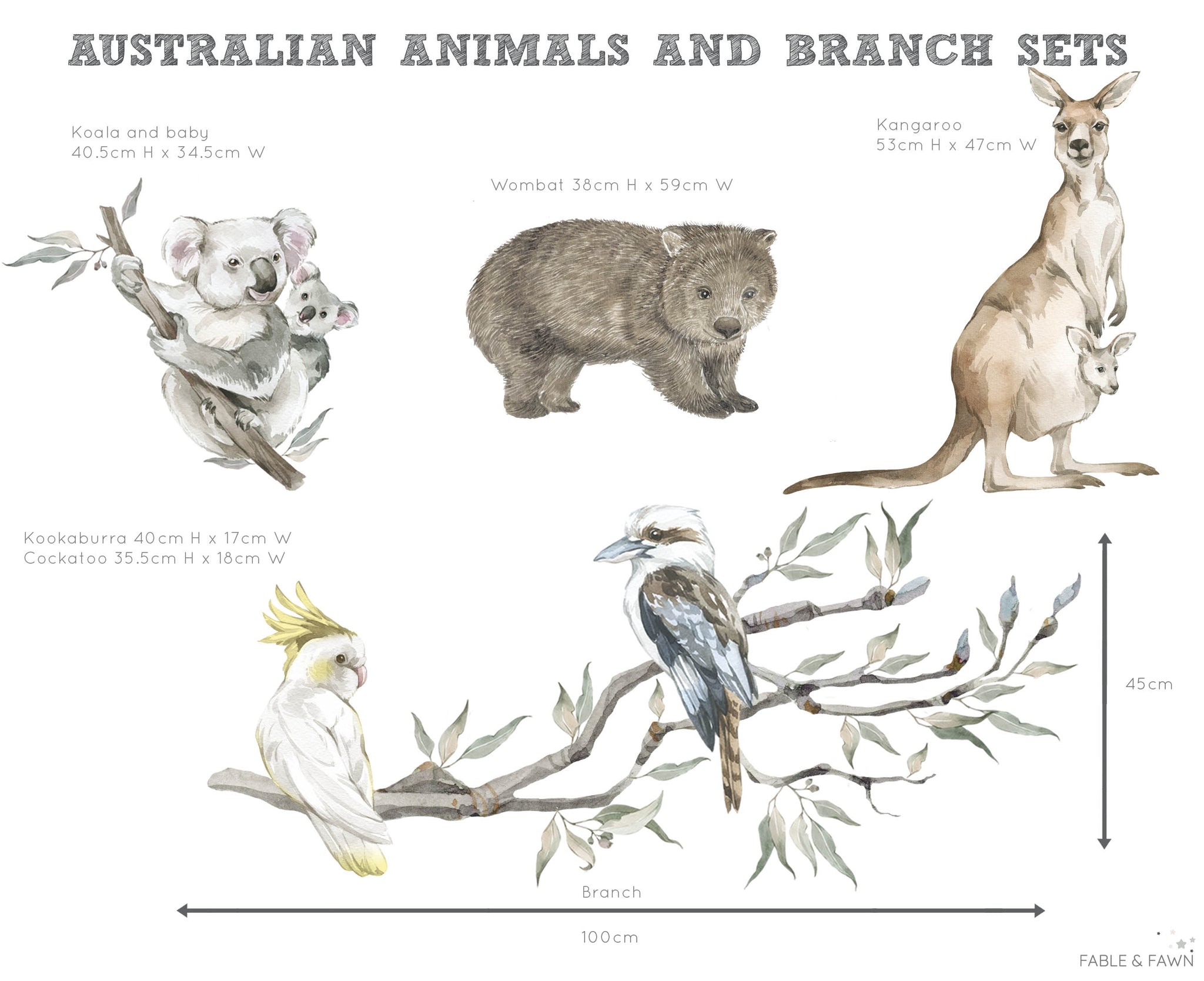 The Best Wall Decals in Australia: Animal Wall Decals and More – Fable ...