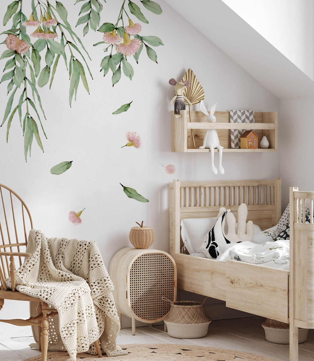 Flowering Gum Tree Wall Decal (Pink) - Eco-Friendly Nursery Decor ...