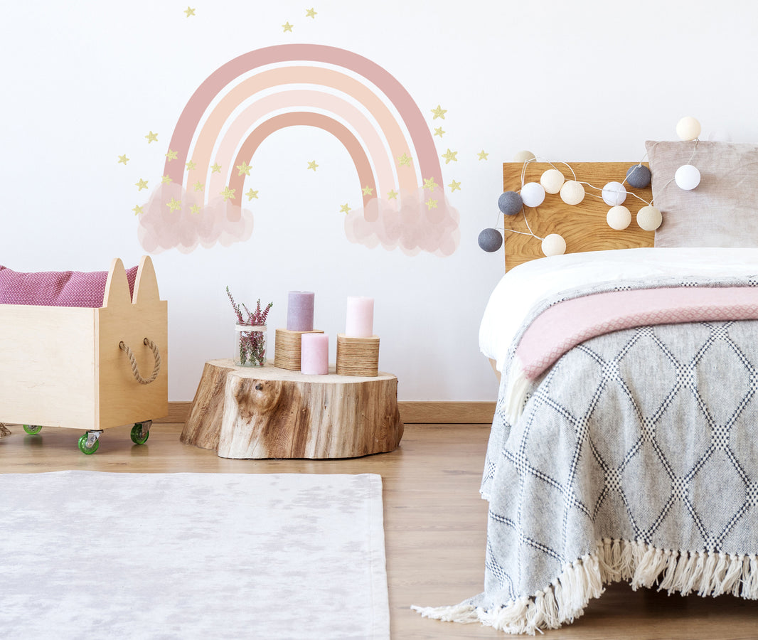 Rainbow Wall Decals – Removable Kids Room Decor – Fable and Fawn